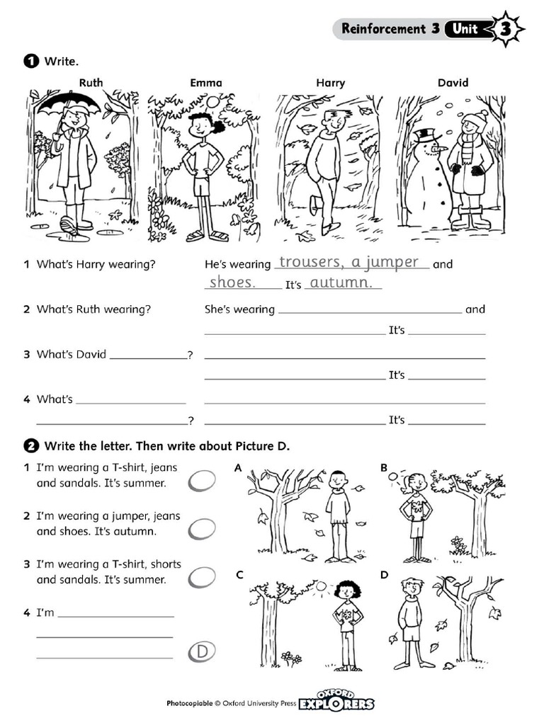 Explorers 3, Unidad 3. Refuerzo 3 | PDF