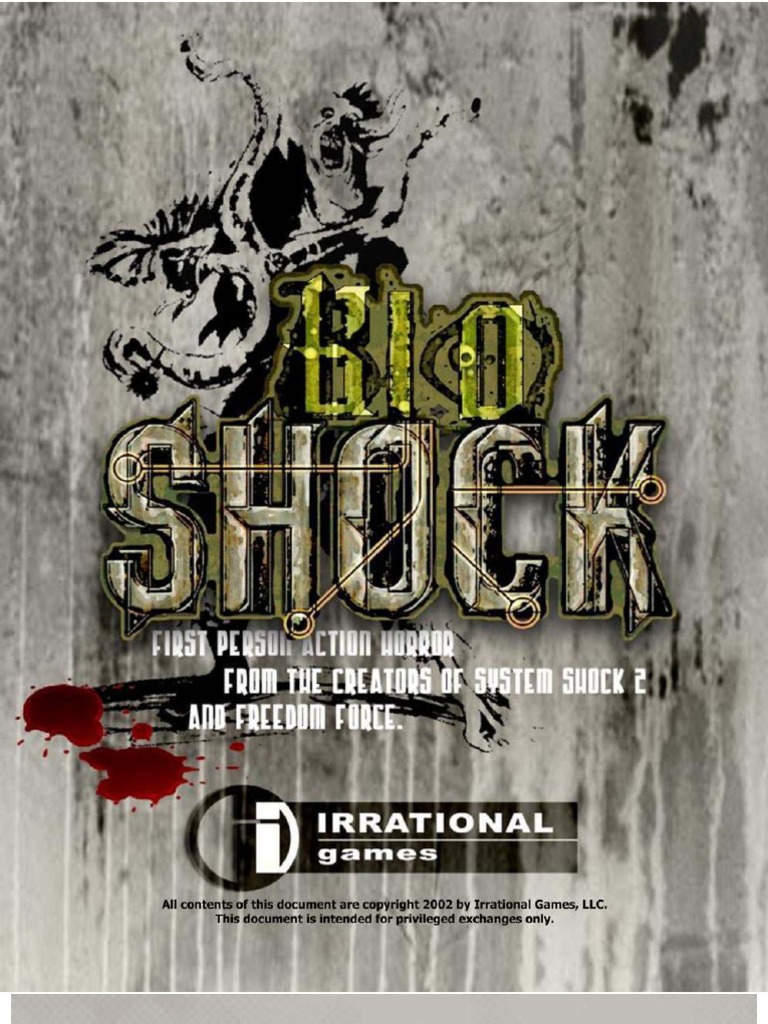 Bioshock Pitch Document | PDF | Leisure