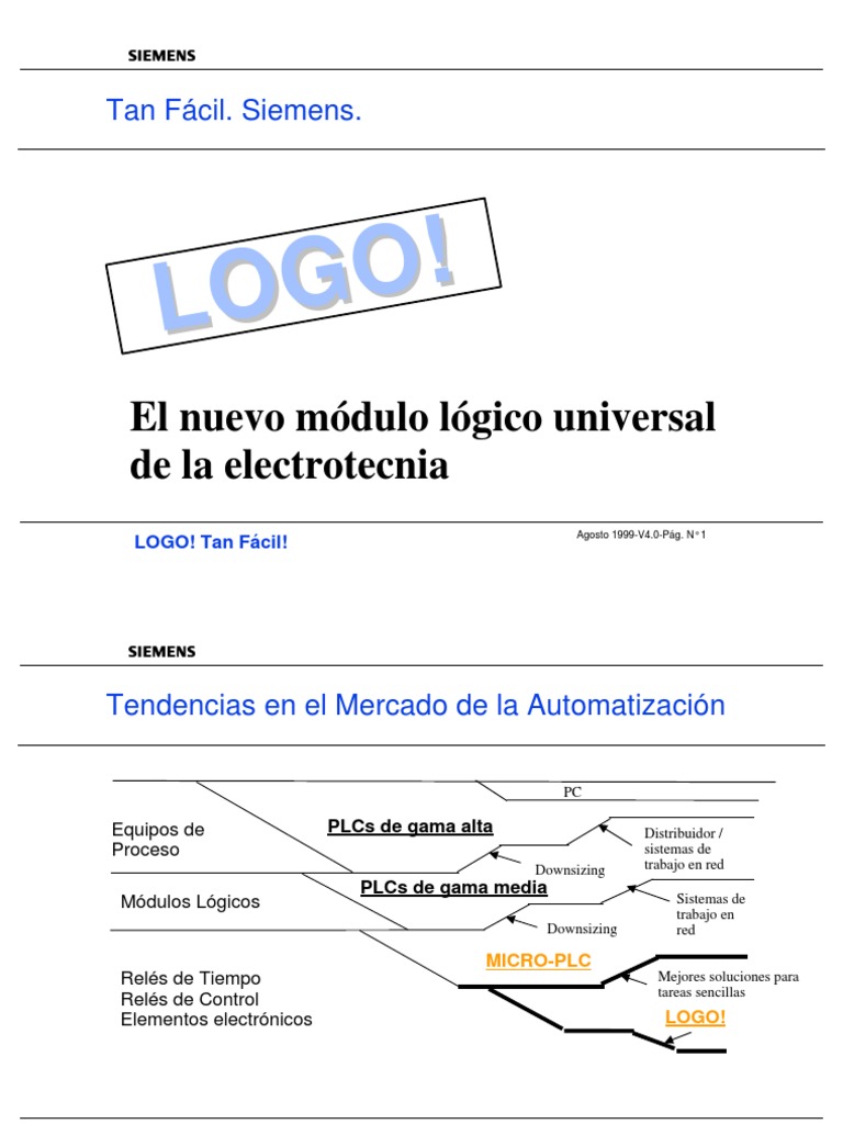 Introduccion Logo | PDF | Controlador lógico programable | Ingeniería