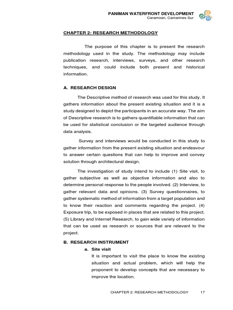 Chapter 2: Research Methodology Overview | PDF | Survey Methodology ...