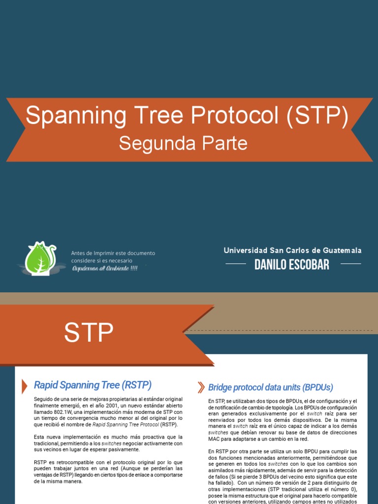 Spanning Tree Protocol - 2da Parte (C15) | PDF | Redes | Protocolos de ...