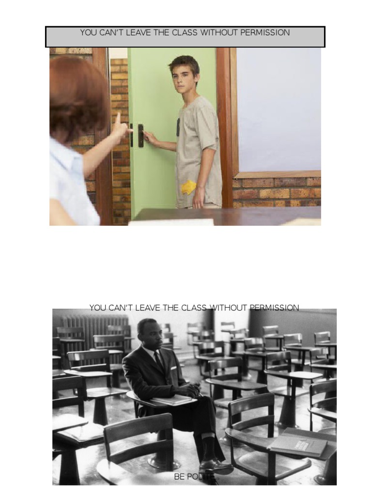 You Can'T Leave The Class Without Permission | PDF