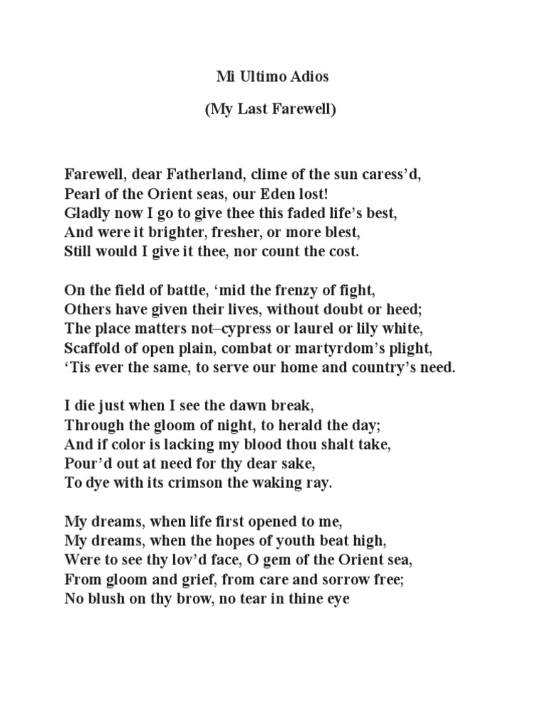 Mi Ultimo Adios | PDF | Religion And Belief