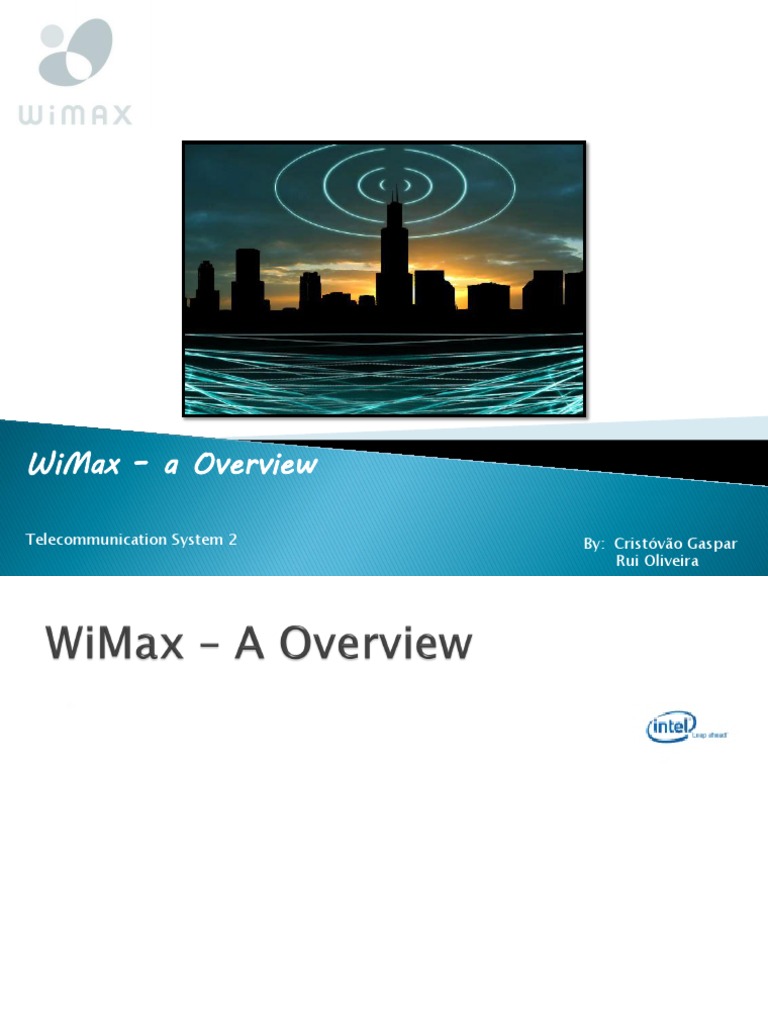 WiMax - A Overview | PDF | Wi Max | Duplex (Telecommunications)