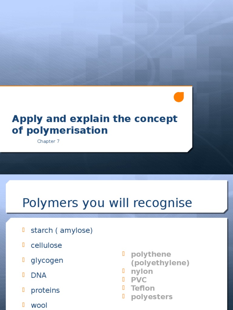 13 Polymerisation | PDF | Monomer | Polymerization