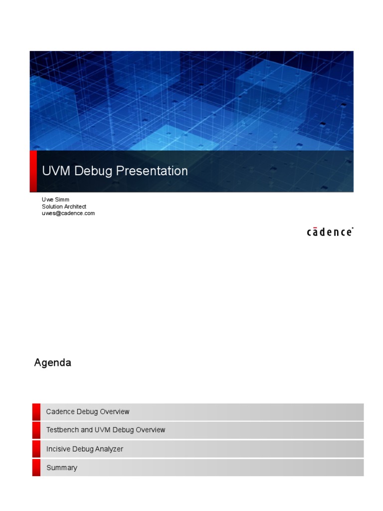 Cadence Uv M Debug Slides | Download Free PDF | Hardware Description ...