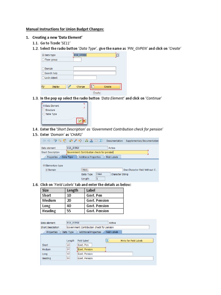 Union Budget SAP Configuration Guide | PDF | Business | Finance & Money ...