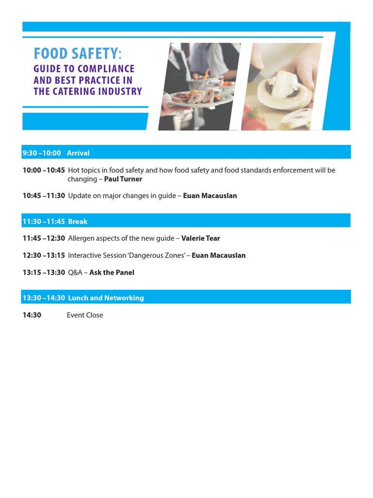 Food Safety:: Guide To Compliance and Best Practice in The Catering ...