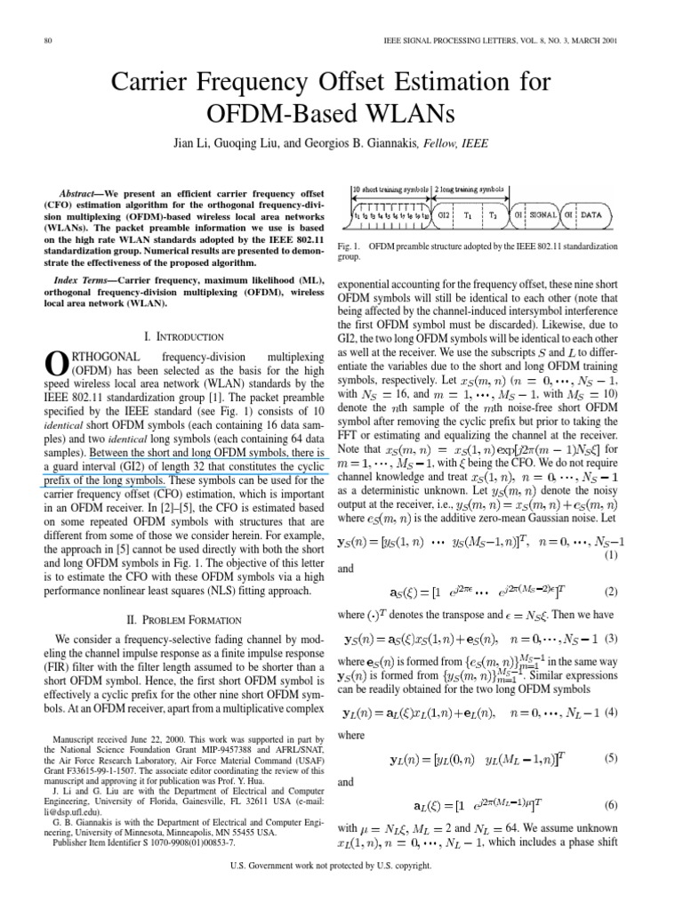 Li 01 | PDF | Orthogonal Frequency Division Multiplexing ...
