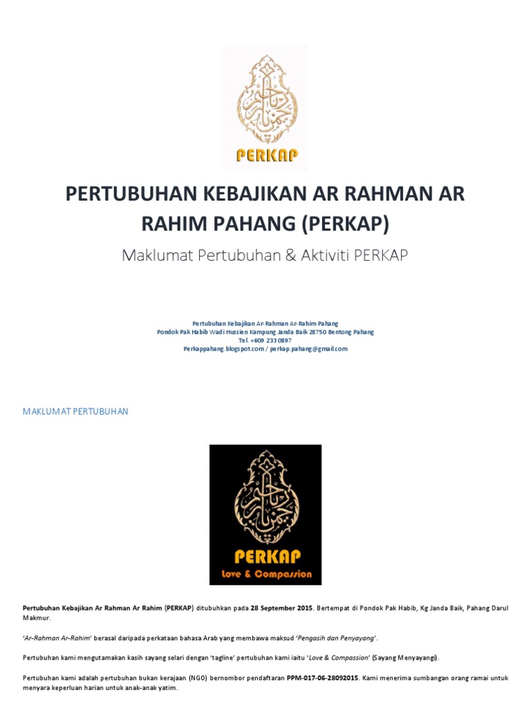 Profil & Maklumat PERKAP | PDF