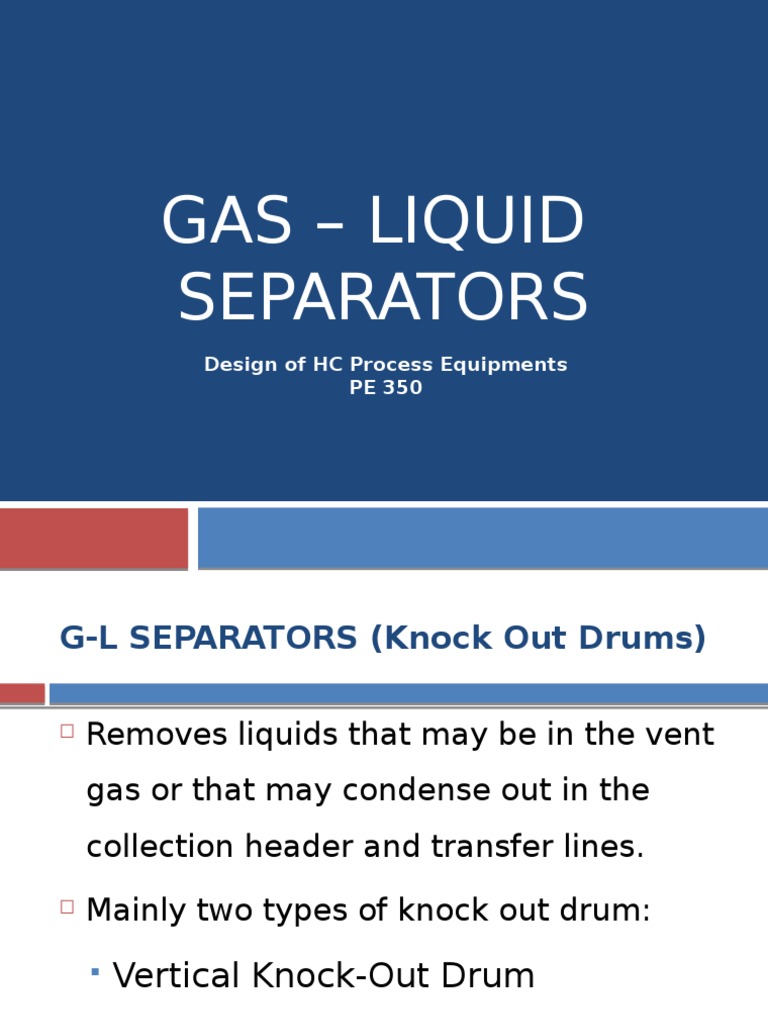 Gas-Liquid Separator Design Guide | PDF