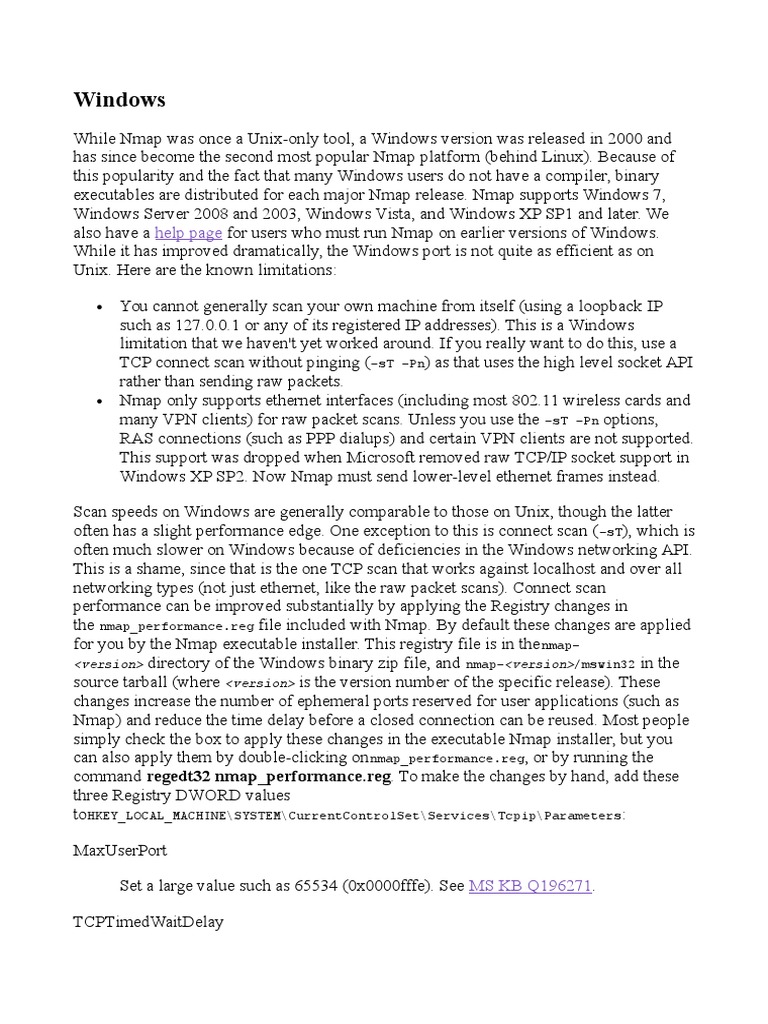 Nmap Commandline Explanation | PDF | Zip (File Format) | Command Line ...