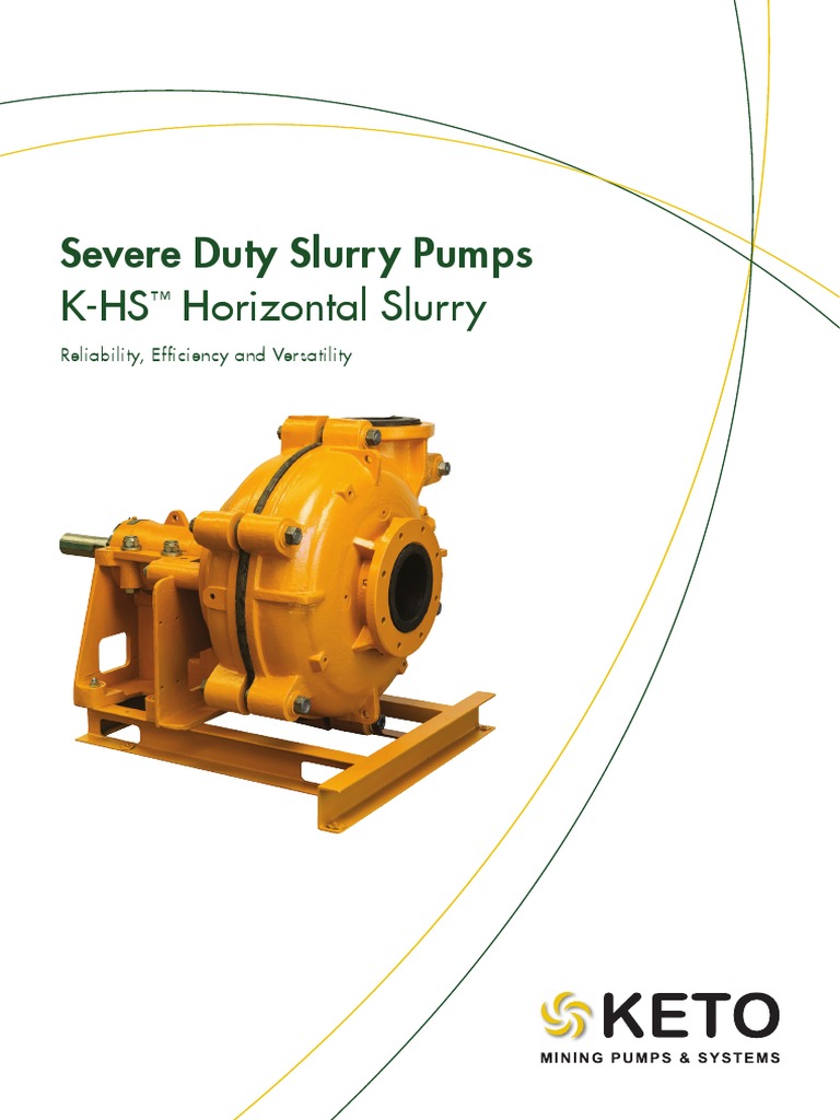 KETO Pumps K-HS Product Brochure - A4 - 0 | PDF | Bearing (Mechanical ...