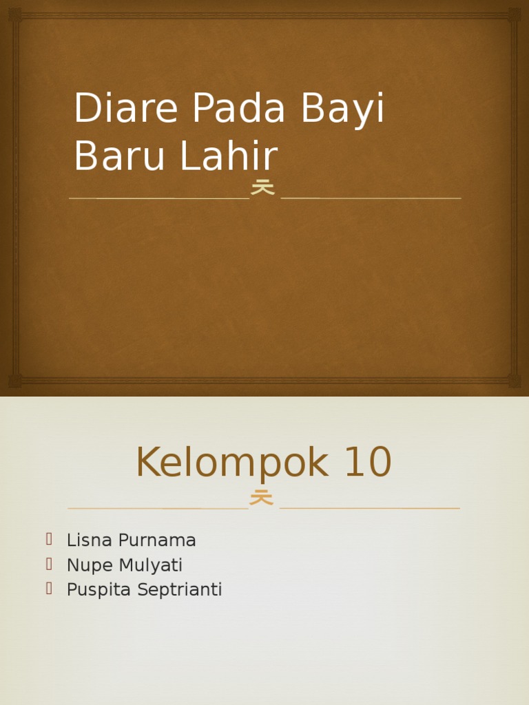 Diare Pada Bayi Baru Lahir | PDF | Kesehatan Holistik Diare Pada Bayi Baru Lahir | PDF | Kesehatan Holistik