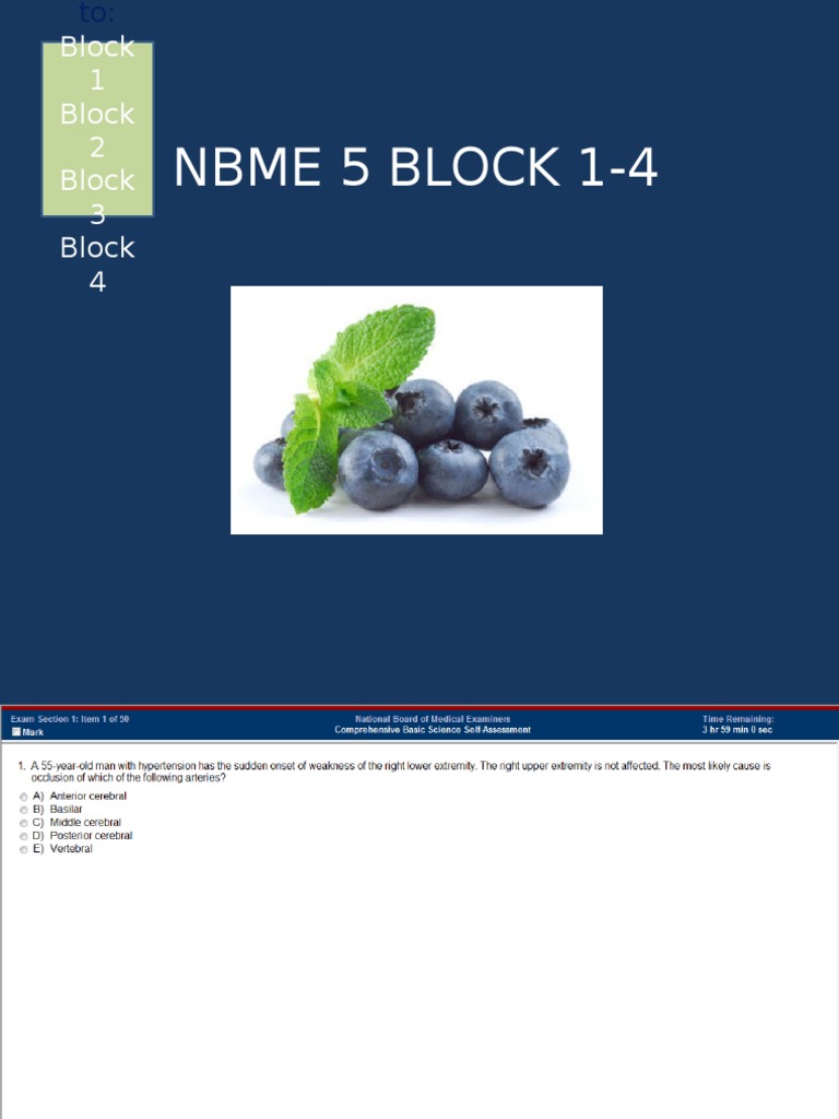 NBME 5 Exam Blocks Overview | PDF | Foreign Language Studies
