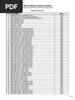 Dow Lab Test Charges and Rates 2025 | PDF | Pathology | Urine