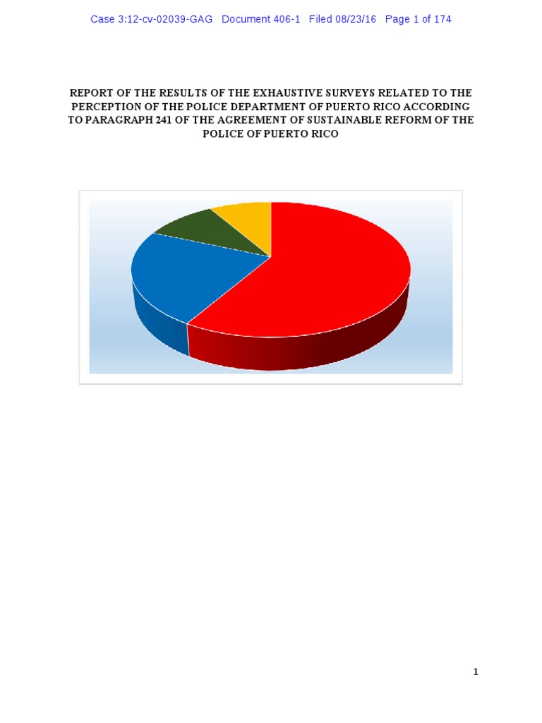 Report Survey On Perception of The Puerto Rico Police Department | PDF ...