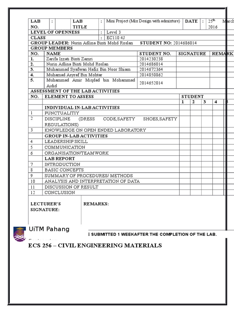 Concrete Mix Design and Testing Methods | PDF | Concrete | Strength Of ...