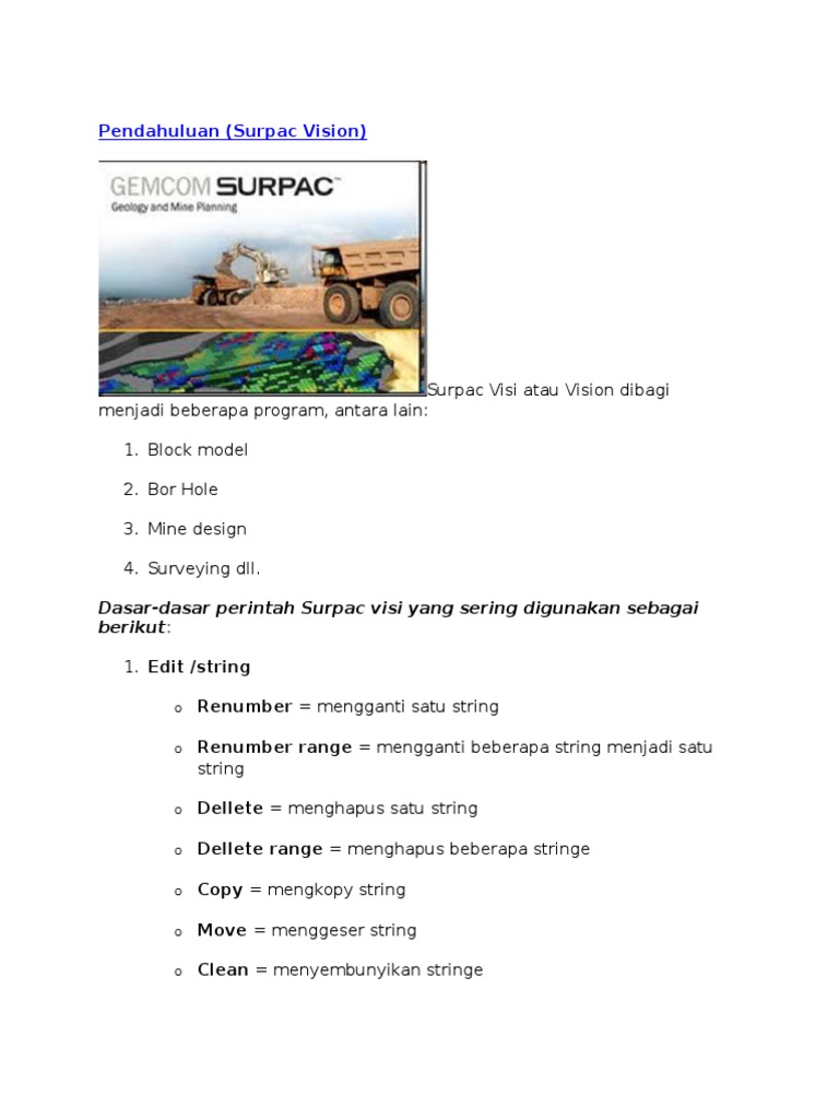 SURPAC | PDF