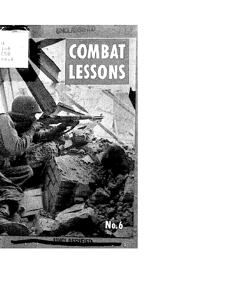 Combat Lessons 6 | PDF | Platoon | Company (Military Unit)