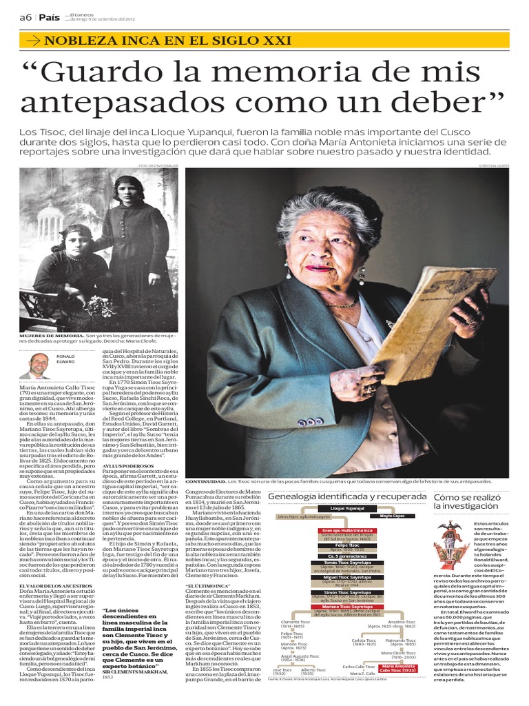 La Nobleza Inca en El Siglo Xxi | PDF | Imperio Inca | Nobleza