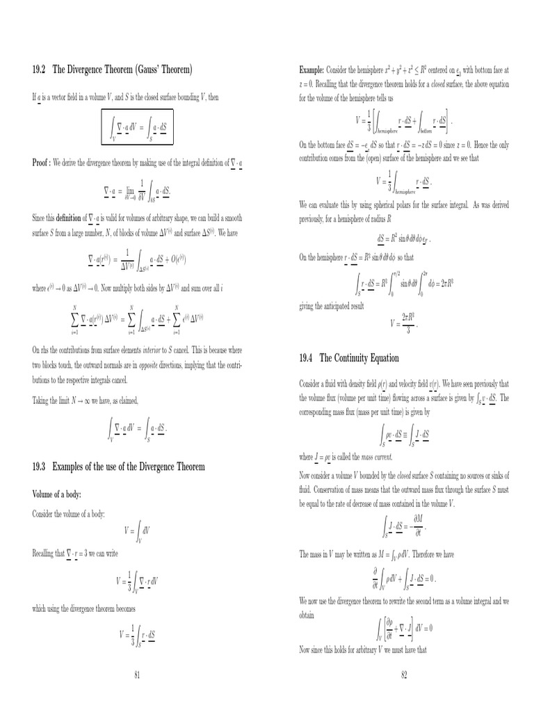 The Divergence Theorem and Stokes' Theorem: Fundamental Theorems of ...
