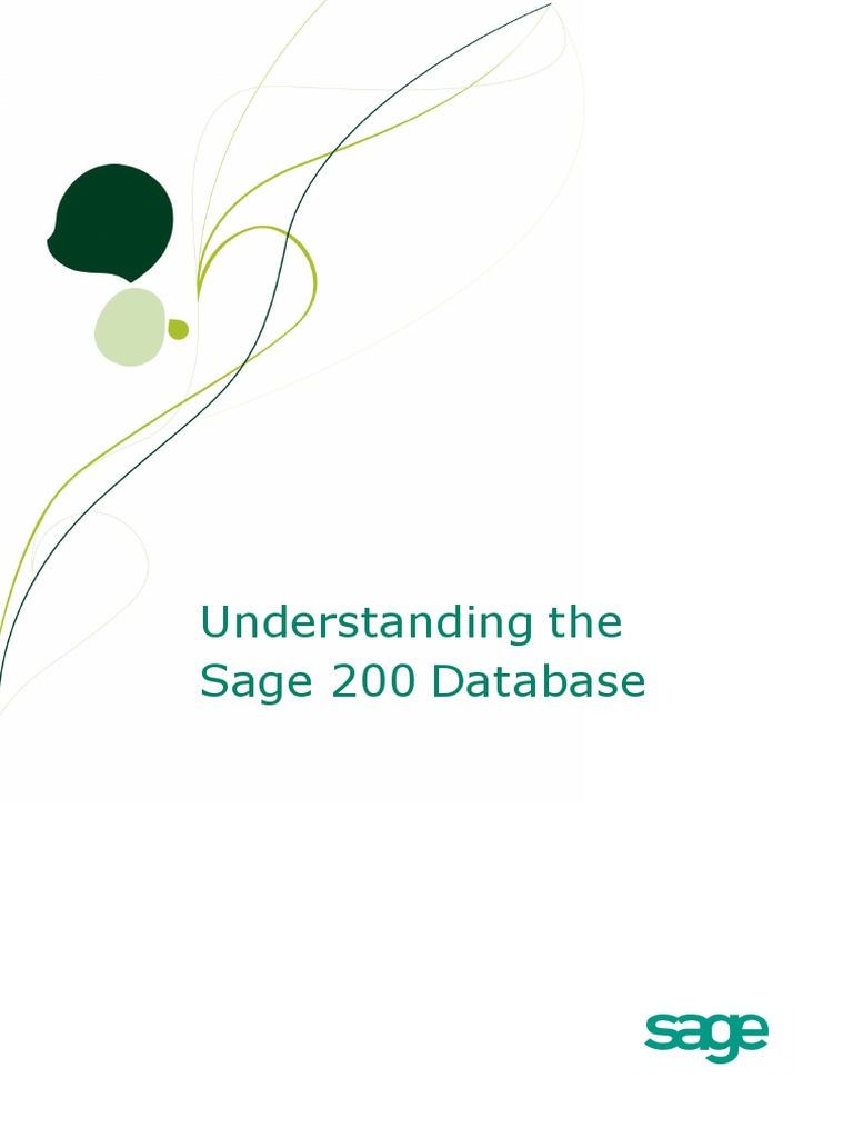 Understanding The Sage 200 Database v2011 | PDF | Invoice | Accounting