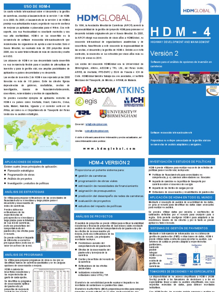 Software HDM-4: Gestión Vial Global | PDF | Presupuesto | Informática y ...
