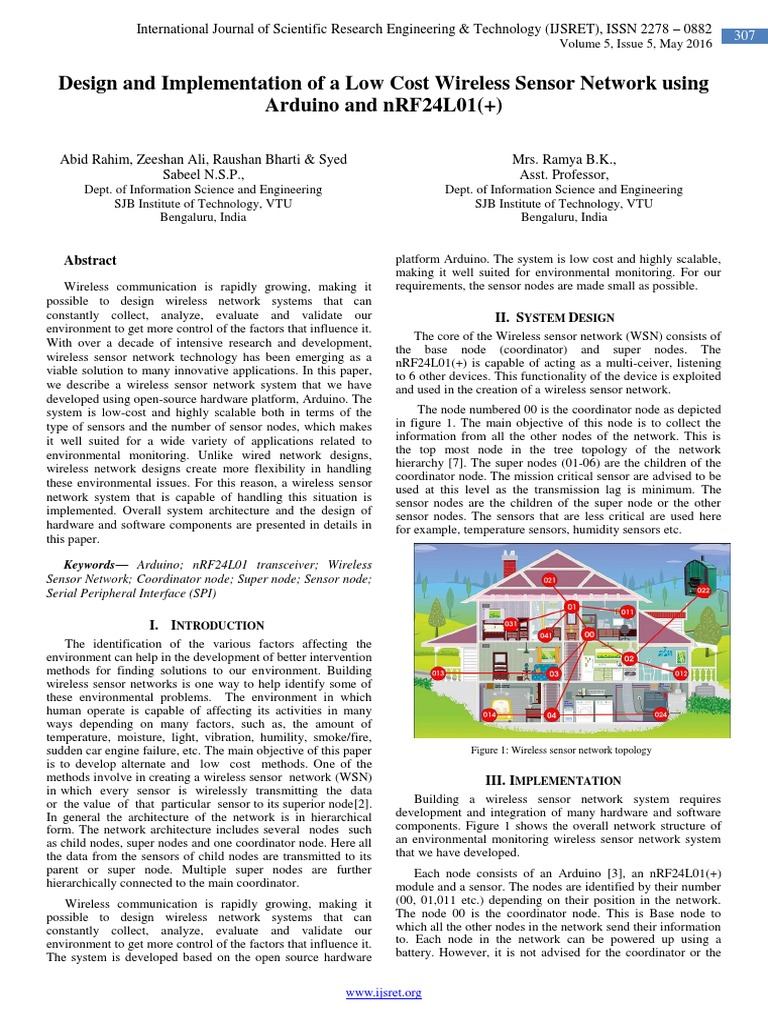 Design and Implementation of A Low Cost Wireless Sensor Network Using ...