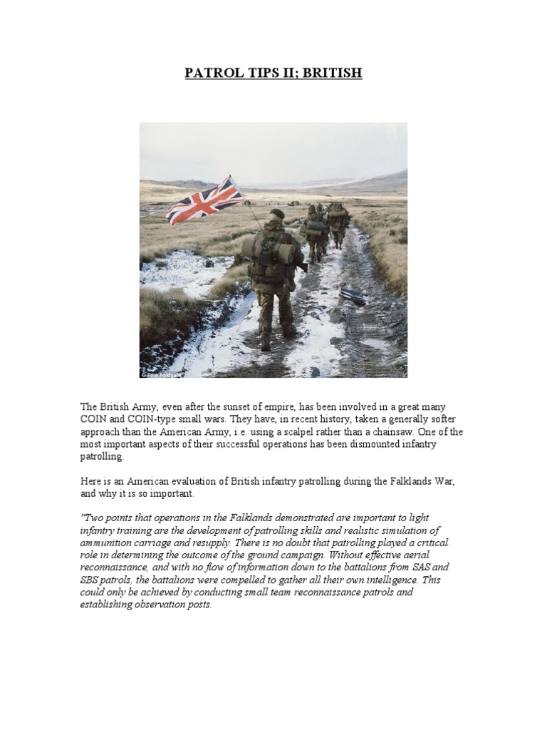 Patrol Tips II | PDF | Infantry | Wars & Military