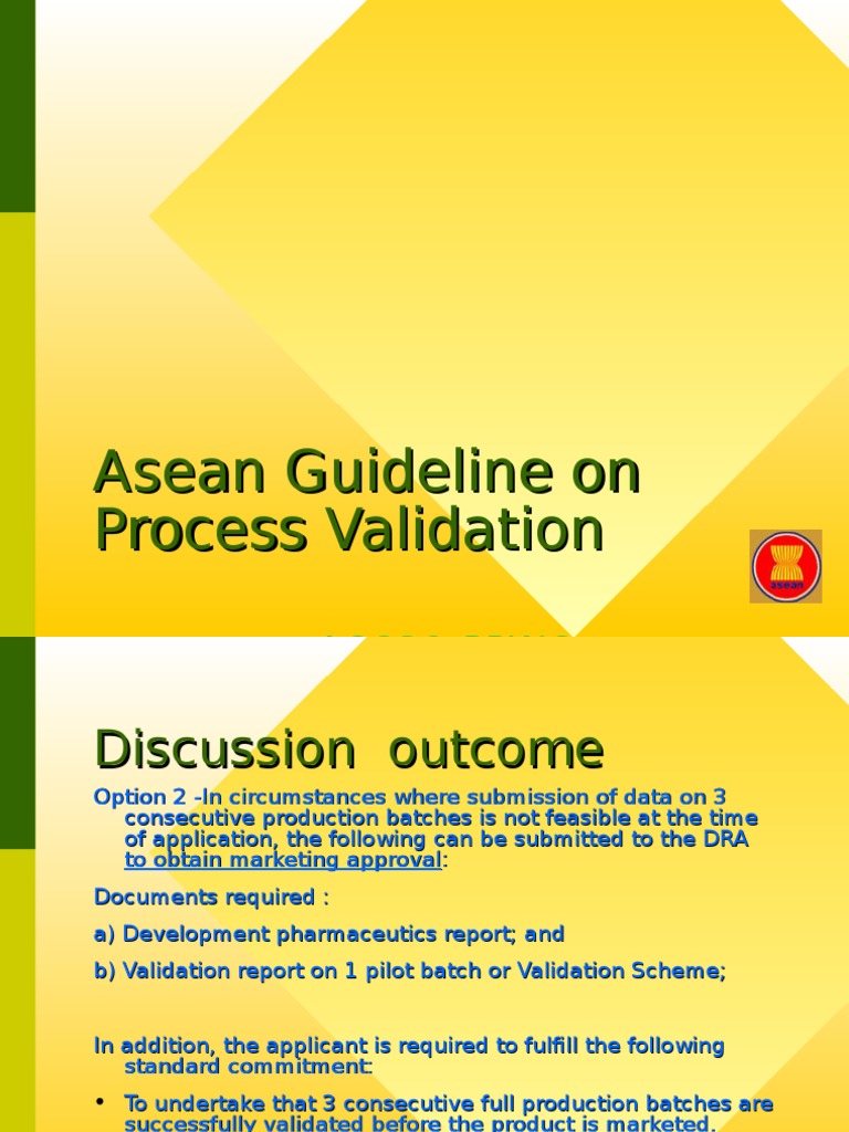 ASEAN Process Validation Guidelines | PDF | Business