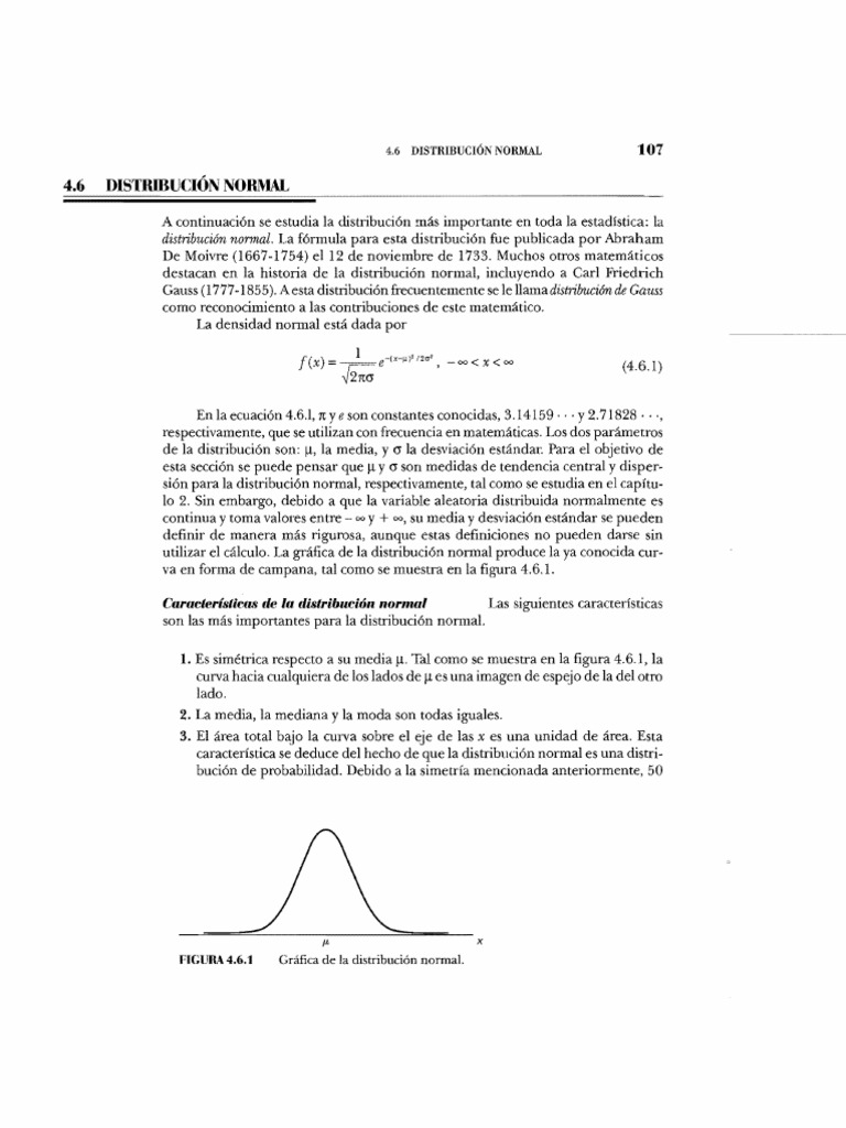 Lectura Distribucion Normal | PDF | Distribución normal | Distribución ...
