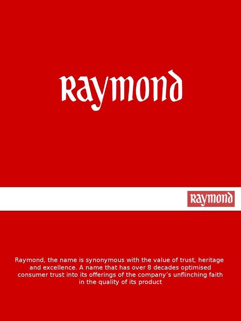 raymond.ppt | Brand | Strategic Management