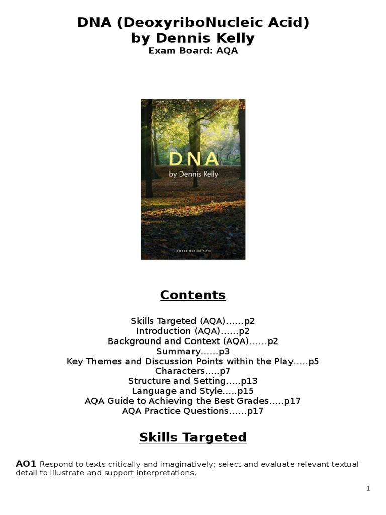 Dna Revision Guide | PDF | Ellipsis | Bullying