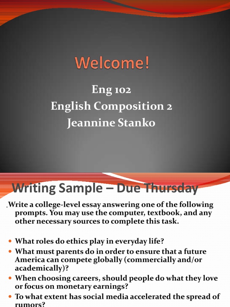 Eng 102 WritingSample | PDF