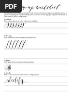 Modern Calligraphy Practice Sheets DawnNicoleDesigns | PDF | Teaching ...