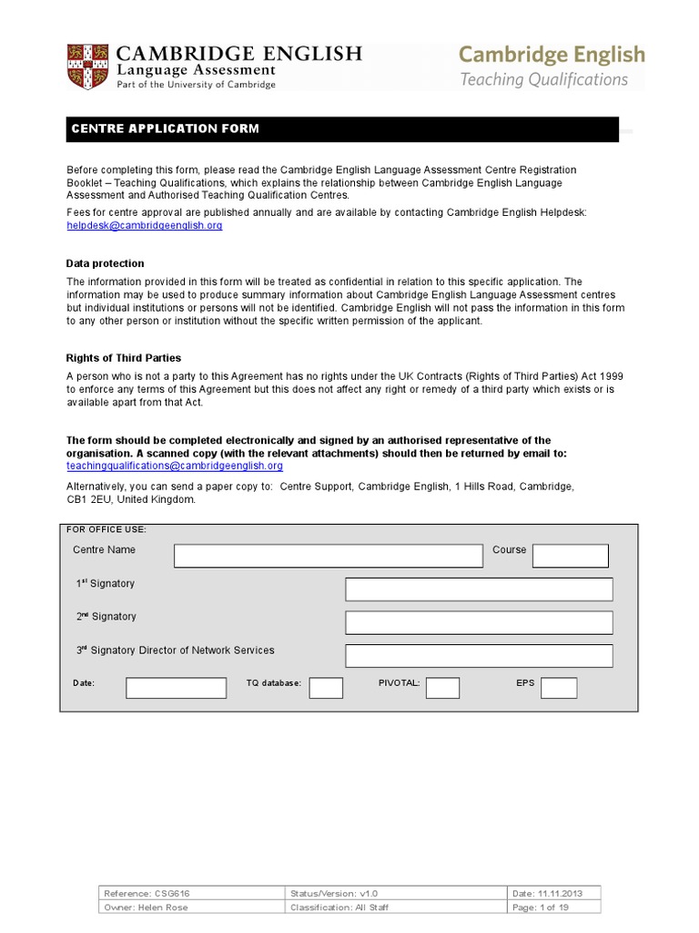 CCI Centre Application Guidelines | PDF | Cognition | Communication