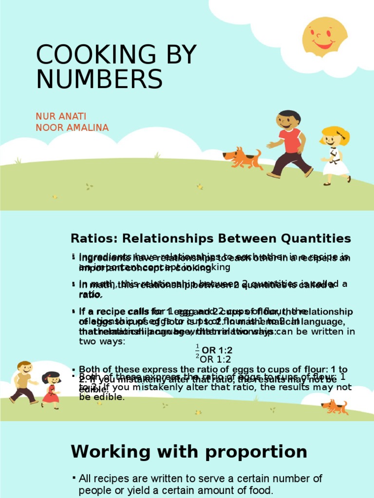 Ratios and Proportions in Cooking Recipes | PDF