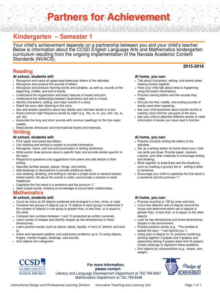 Kindergarten & Grade 1 Curriculum Guide | PDF | Narration | Fraction ...