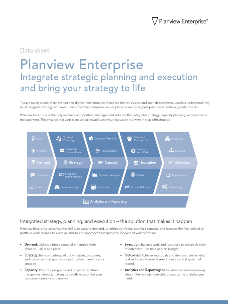 Planview Enterprise | PDF | Analytics | Strategic Planning