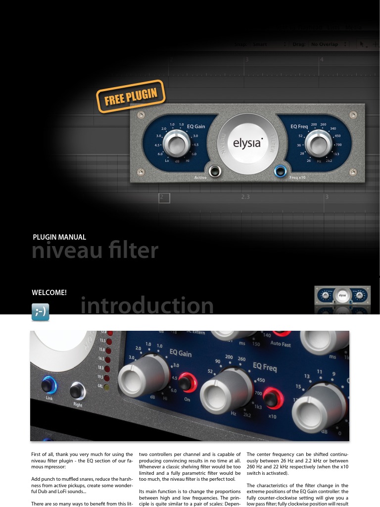 Elysia Niveau Filter Manual en | PDF | Equalization (Audio) | Sampling (Signal Processing)