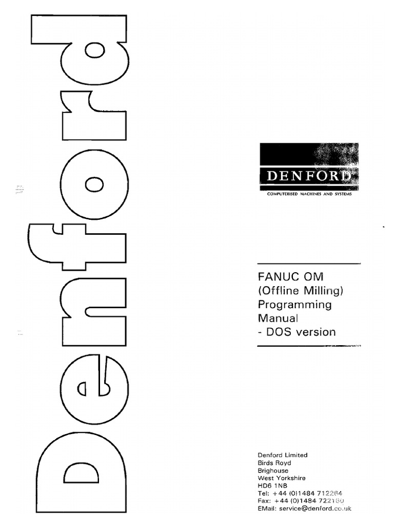 Fanuc OM (Offline Milling) Programming Manual DOS Version PDF | PDF