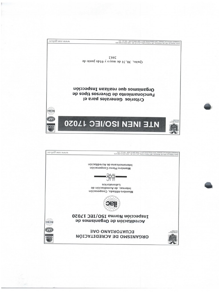 Curso Iso 17020 | PDF | Organización internacional para la ...