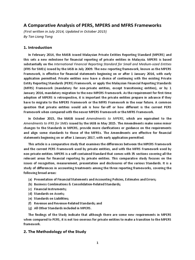 MPERS Article - A Comparative Analysis of PERS MPERS and MFRS ...