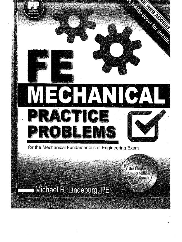 FE Mechanical Practice Problems