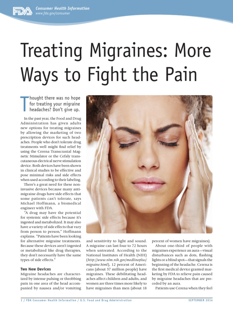Treating Migraines: More Ways To Fight The Pain | PDF | Migraine | Headache