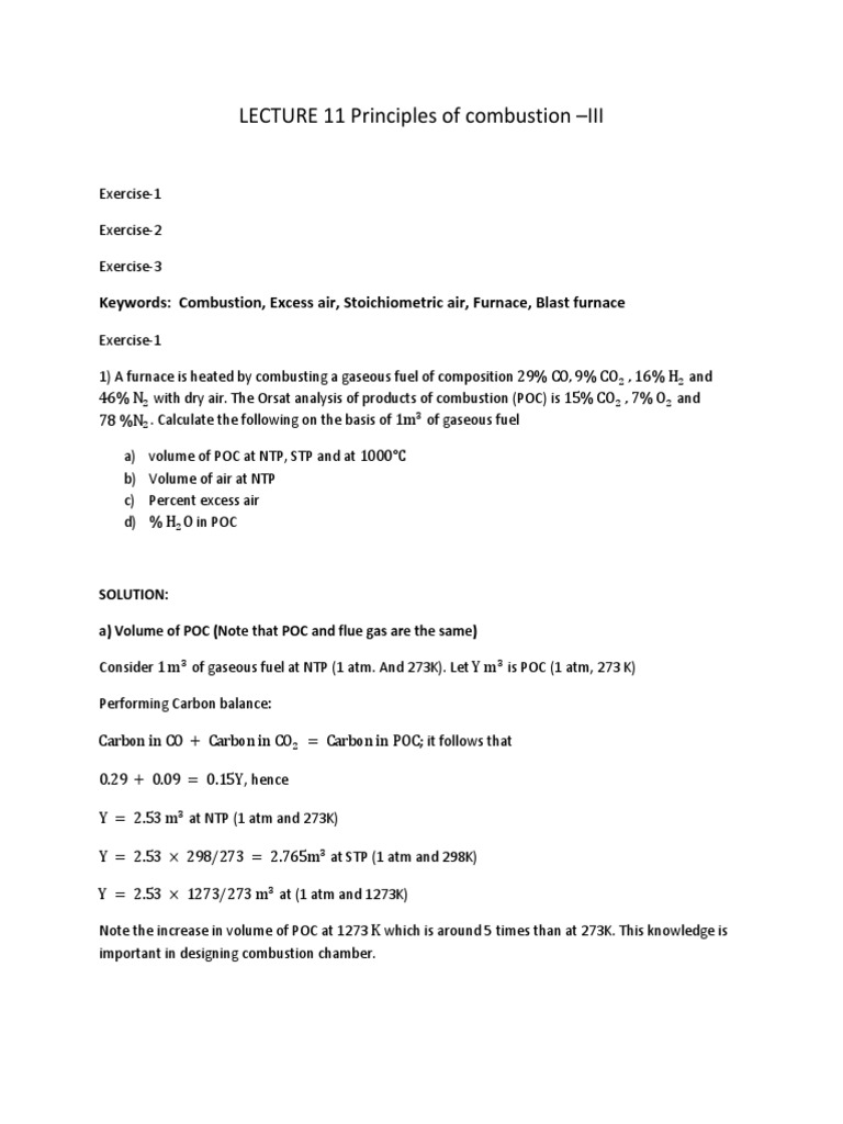 Principle of Combustion PDF | PDF | Combustion | Oxygen