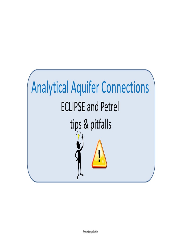 ECLIPSE and Petrel Aquifer Connections | PDF | Aquifer | Computing