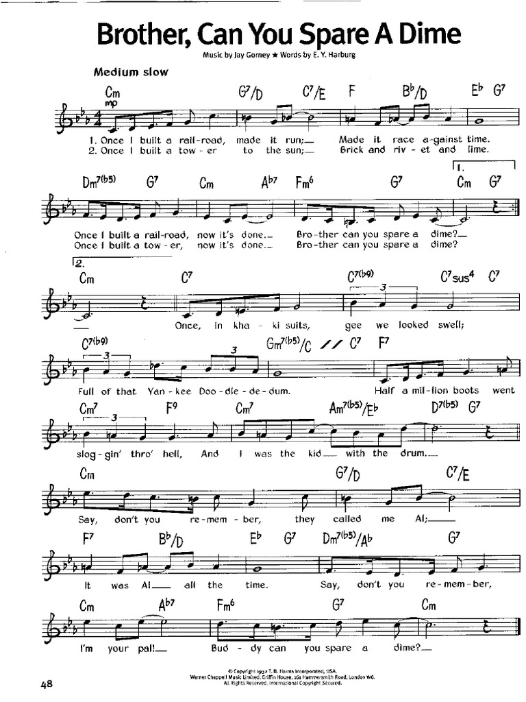 Brother Can You Spare A Dime | PDF