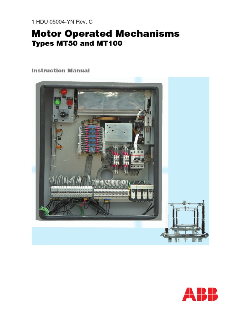MT50 Motor Mechanism Instruction Manual | PDF | Switch | Hvac